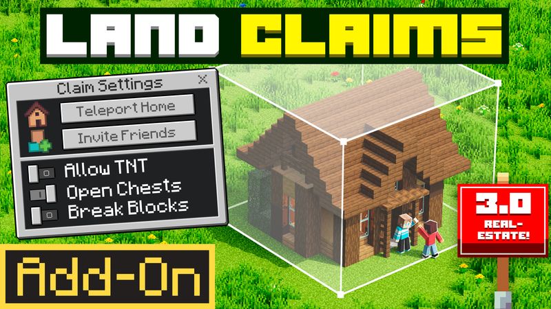 Land Claims 3.0 Add-On by Cubical - Minecraft Bedrock Marketplace Explorer