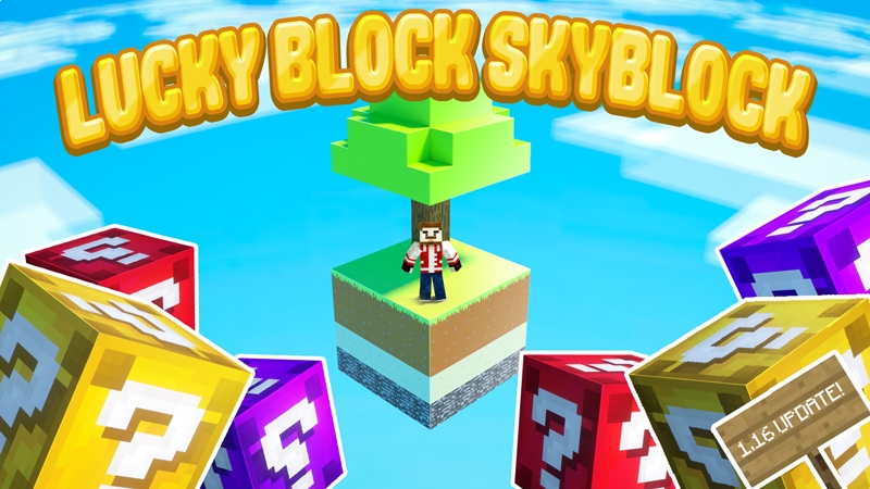 Lucky Block Skyblock By Chunklabs Minecraft Marketplace Via