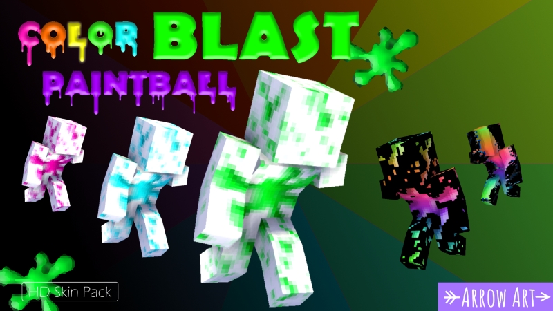 Color Blast: Paintball by Arrow Art Games (Minecraft Skin Pack ...