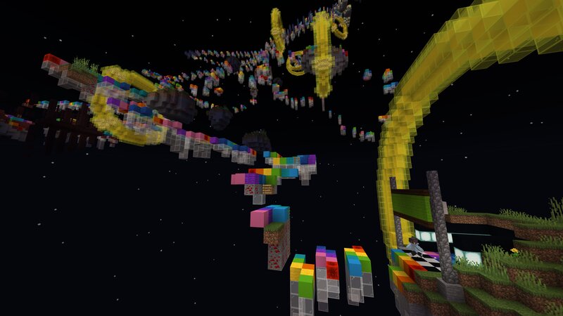 Parkour Rainbow Road by 4KS Studios (Minecraft Marketplace Map ...