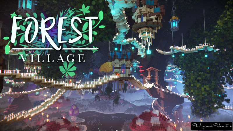 Forest Village by Shaliquinn's Schematics (Minecraft Marketplace Map ...